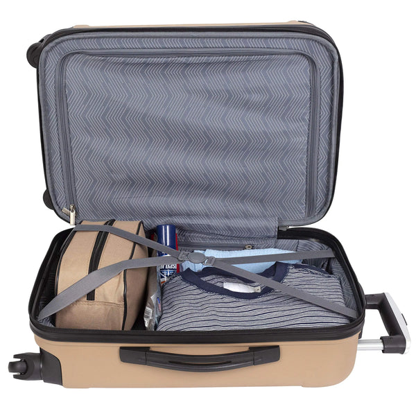 Travelers Club Midtown Hardside 4-Piece Luggage Set {Tan} – Embark ...